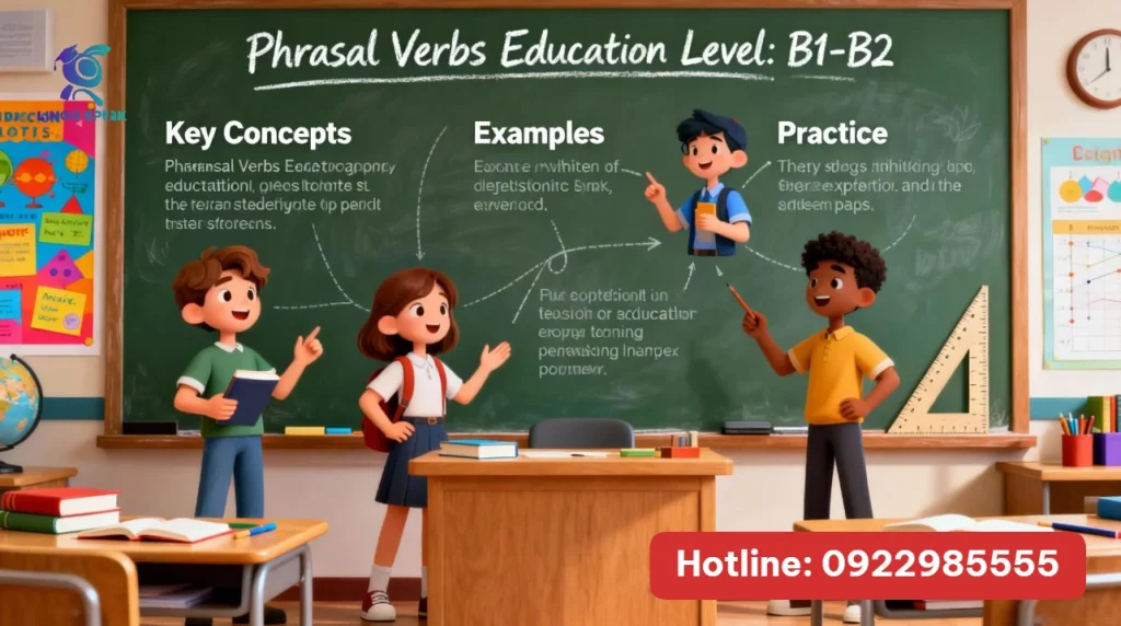Phrasal Verbs Education Level: B1-B2 - Đăng ký thi Linguaskill Cambridge